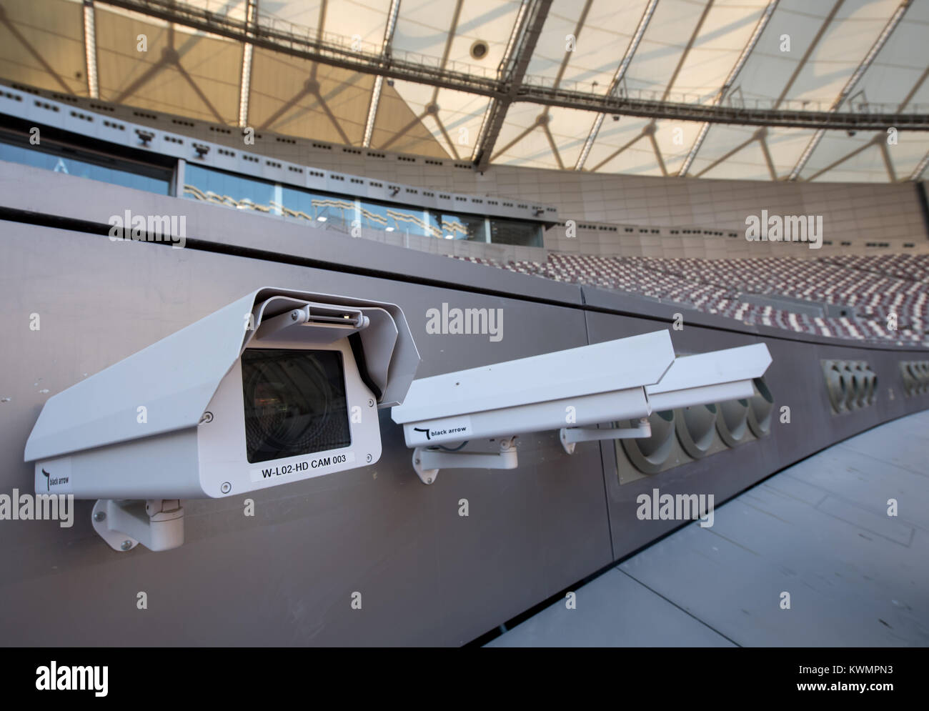 Doha, Qatar. 4th Jan, 2018. A view of surveillance cameras in the ...