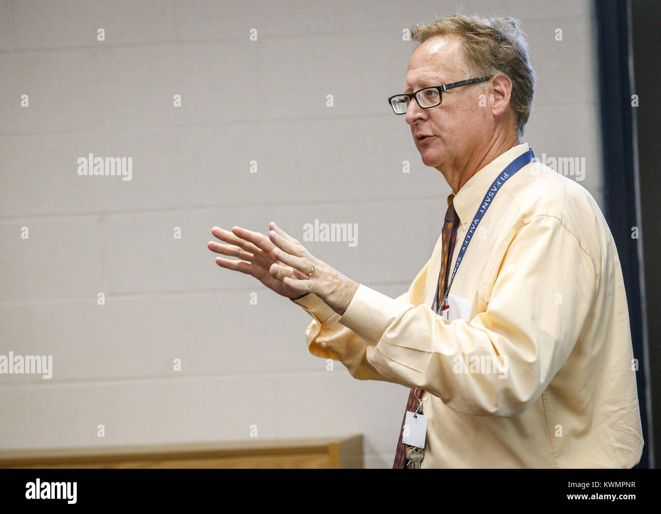 Davenport, Iowa, USA. 14th Sep, 2016. Pleasant Valley Community School ...