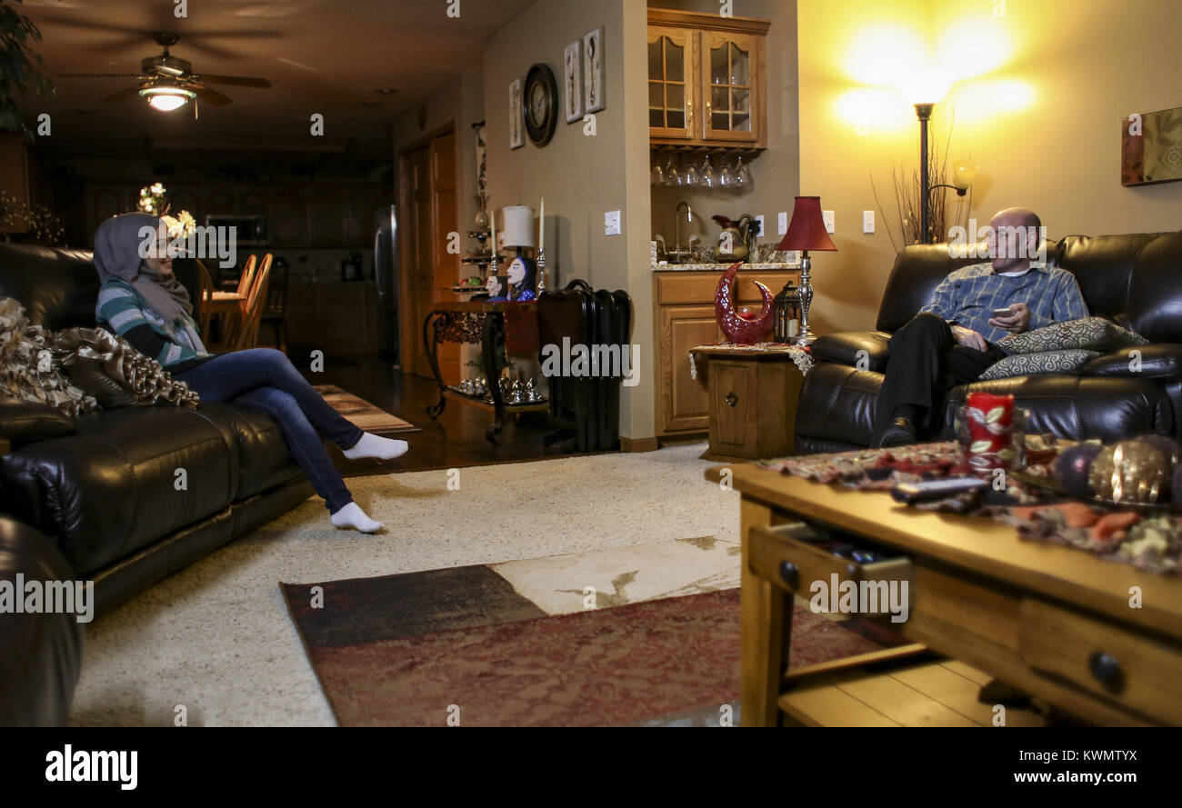 Bettendorf, Iowa, USA. 27th Feb, 2017. Dr. Nazir Kayali sits down with ...