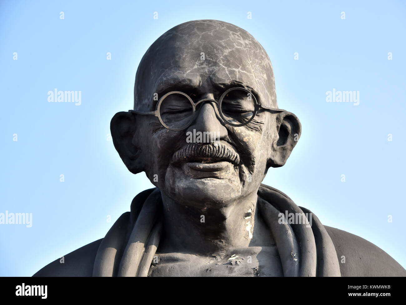 close up of statue of gandhi,india Stock Photo - Alamy
