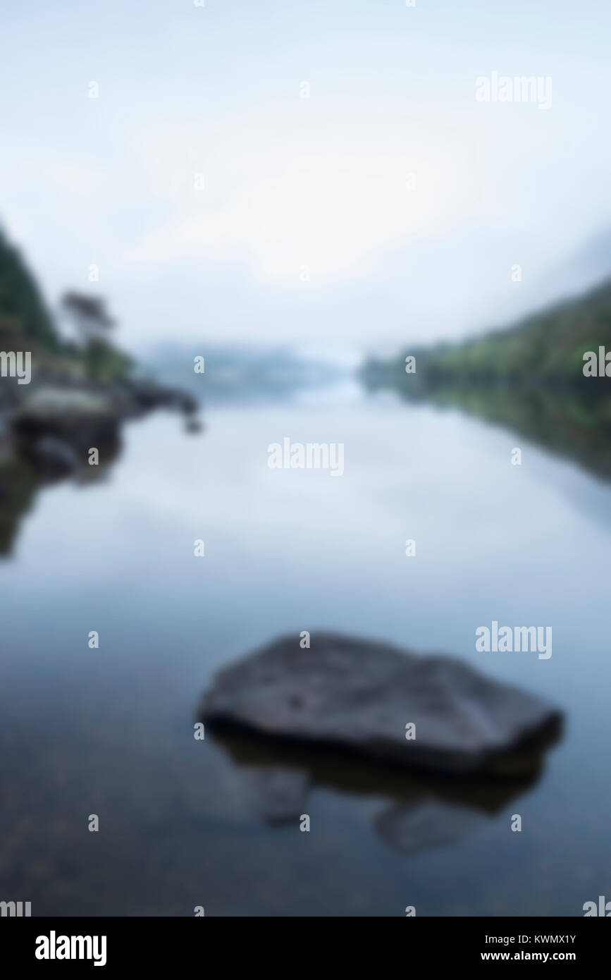 Abstract landscape image with blur filter for use in designs as a ...