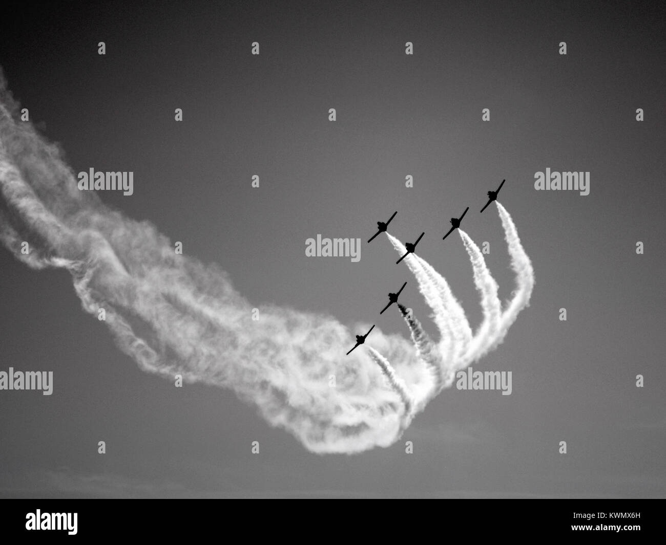 Formation of planes flying Stock Photo - Alamy