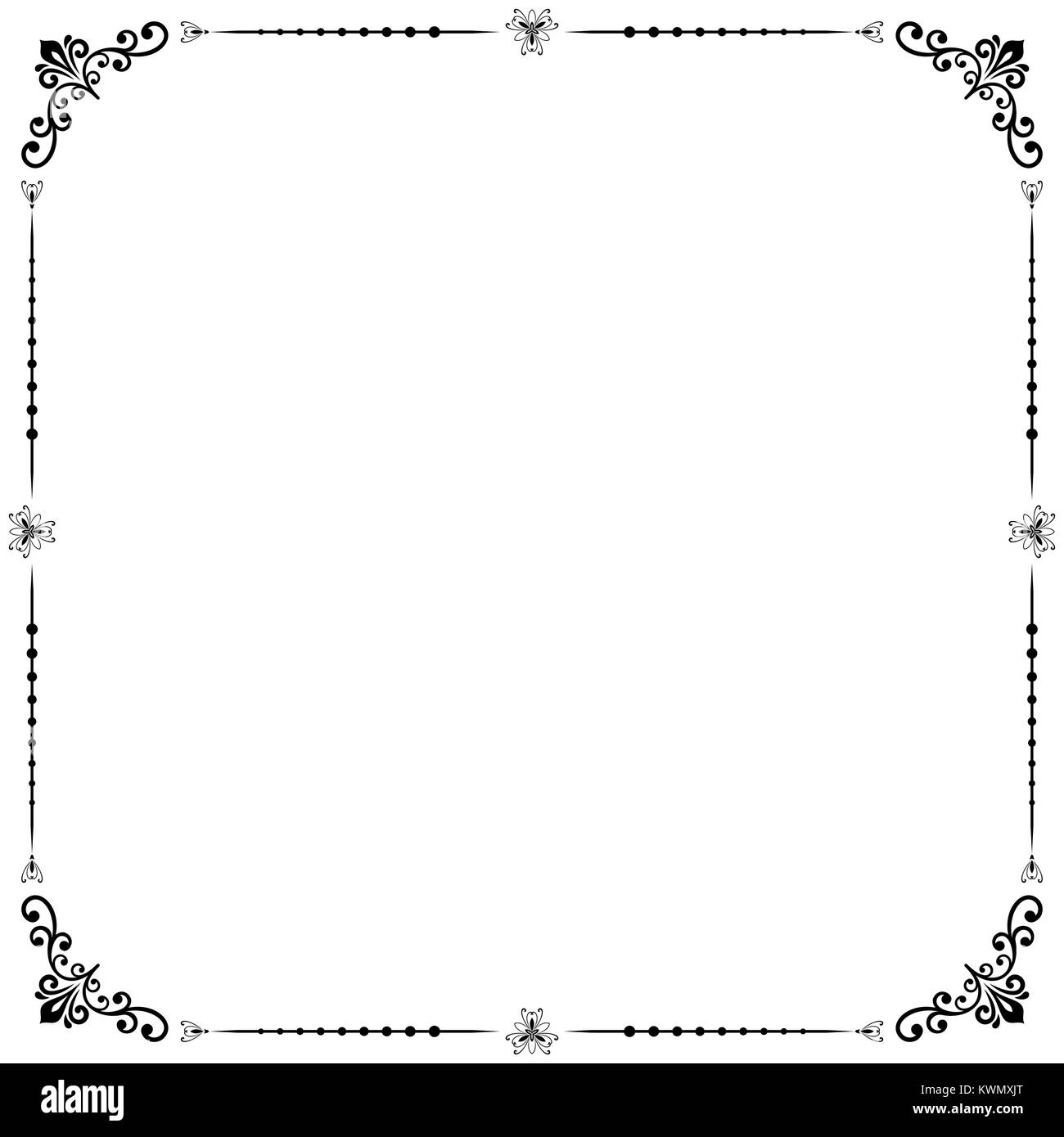 Fine floral border hi-res stock photography and images - Alamy