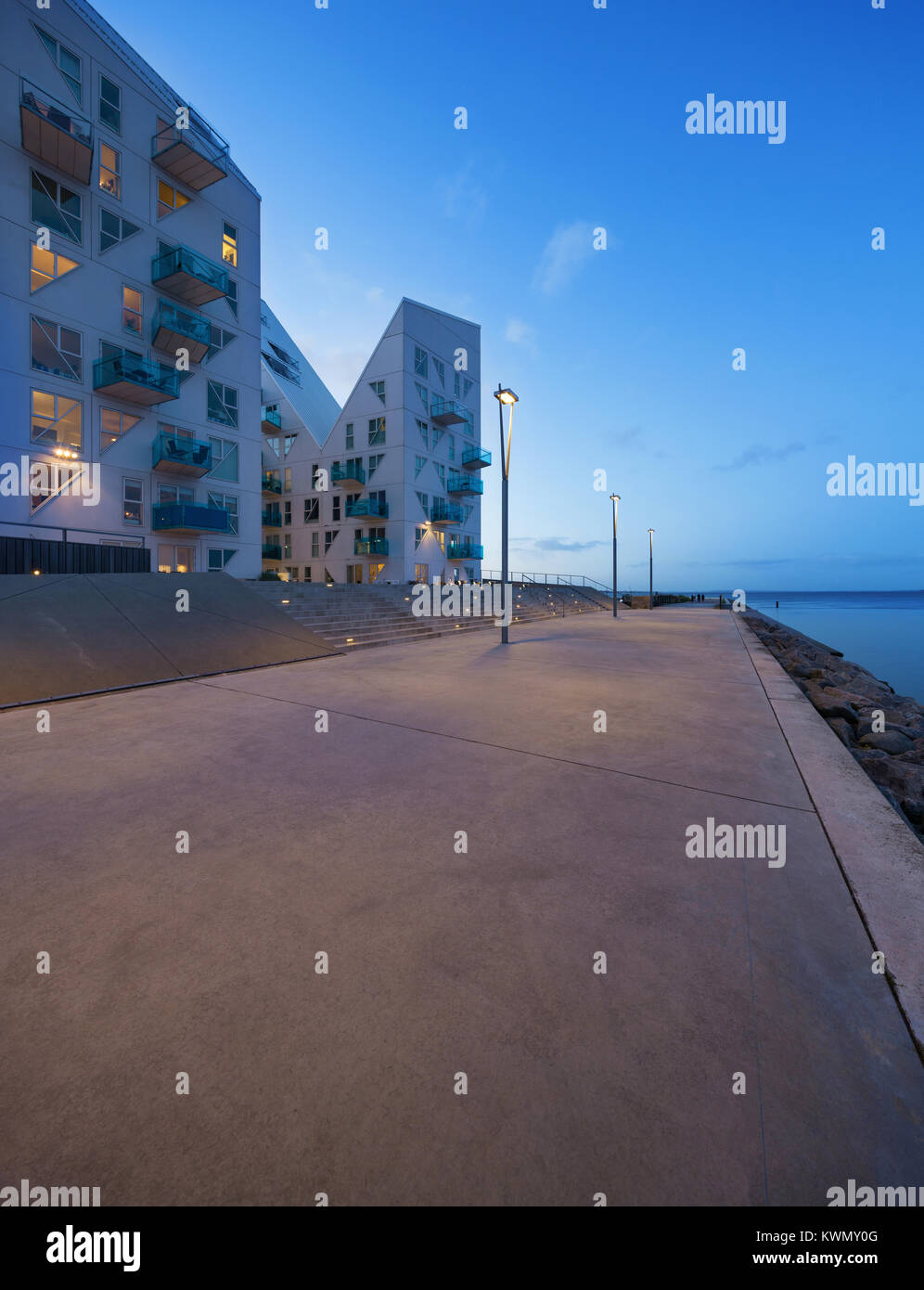 Promenade at Aarhus in Denmark the evening Stock Photo - Alamy