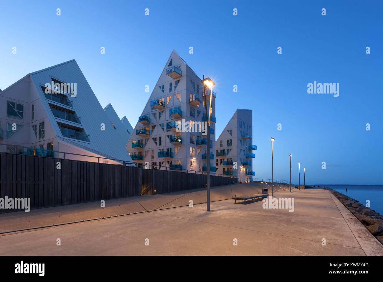 Promenade at Aarhus in Denmark the evening Stock Photo - Alamy