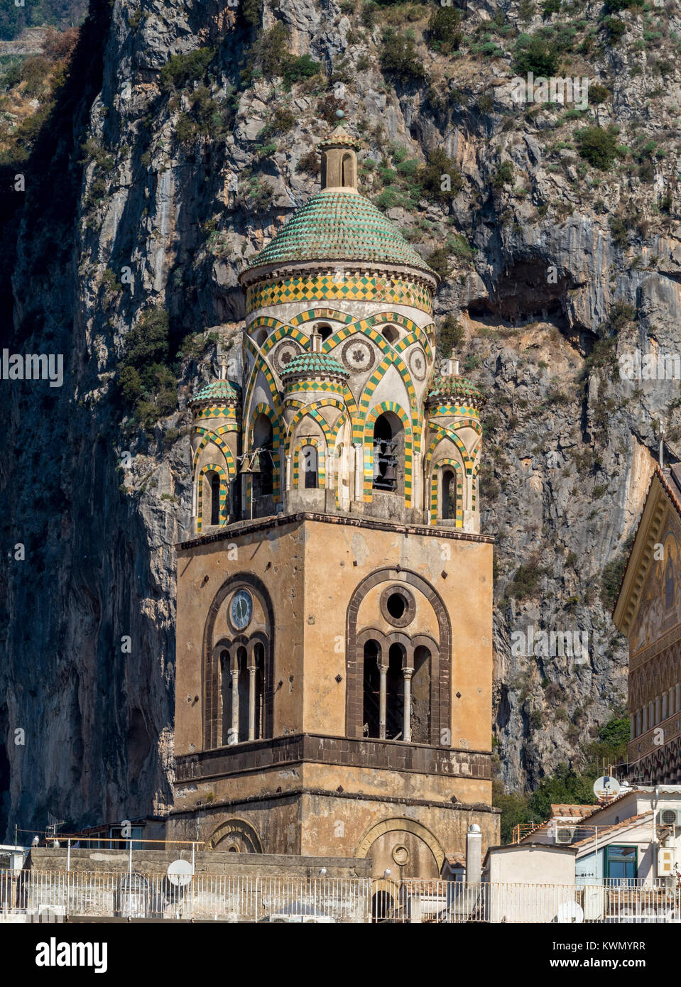 Amalfi cathedral bell tower hi-res stock photography and images - Alamy