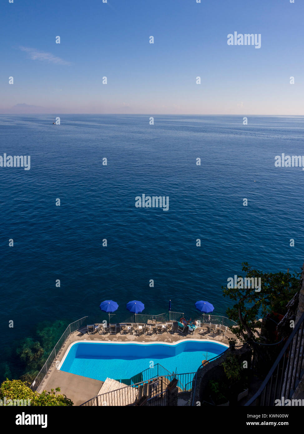 Private swimming pool, Amalfi, Italy Stock Photo - Alamy