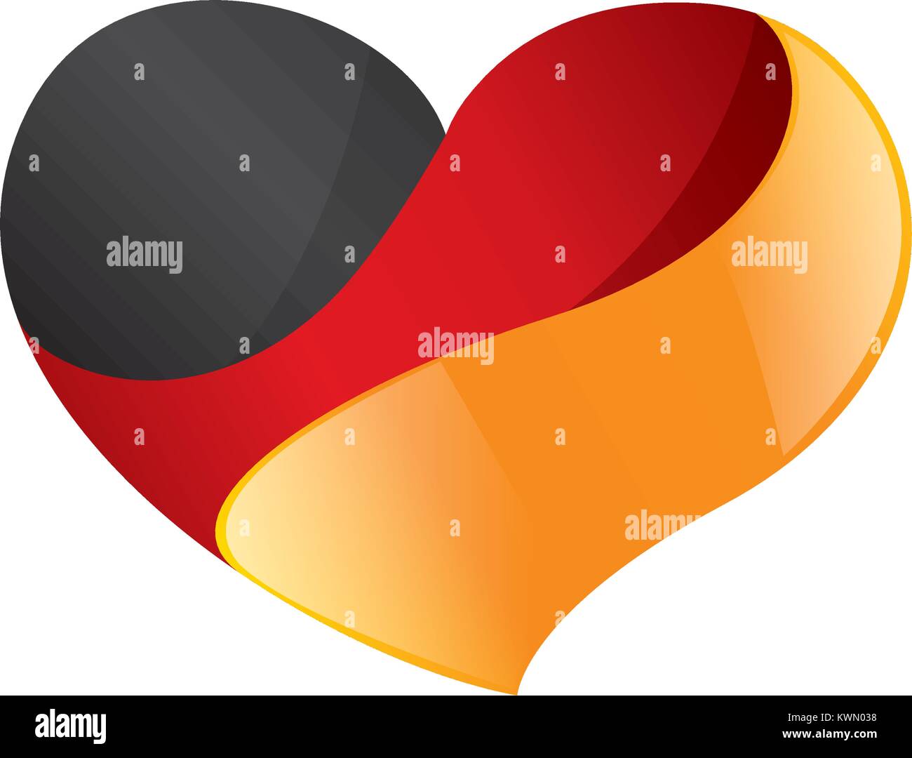 German flag heart Stock Vector Images - Alamy