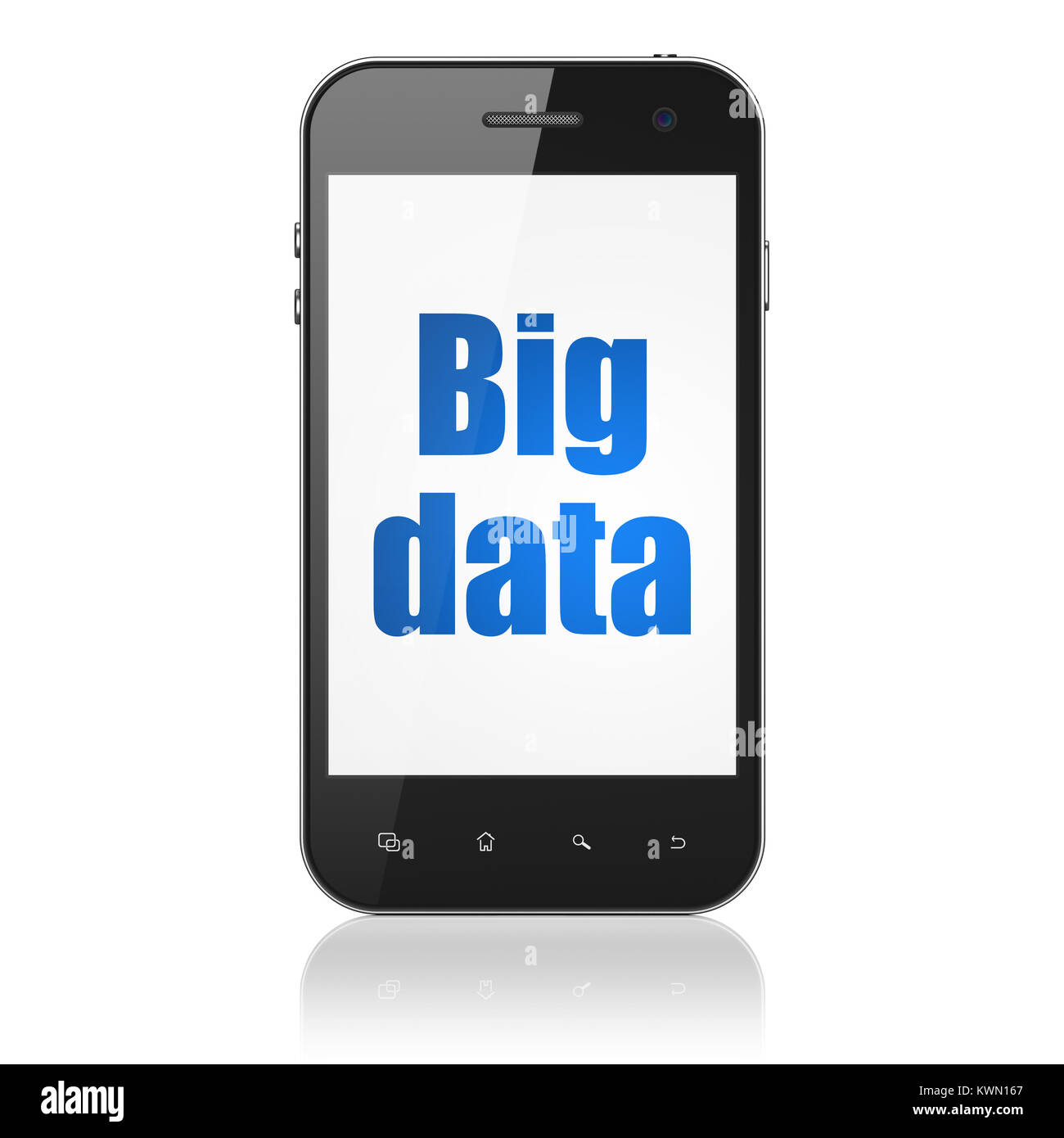 Data concept: Smartphone with Big Data on display Stock Photo - Alamy