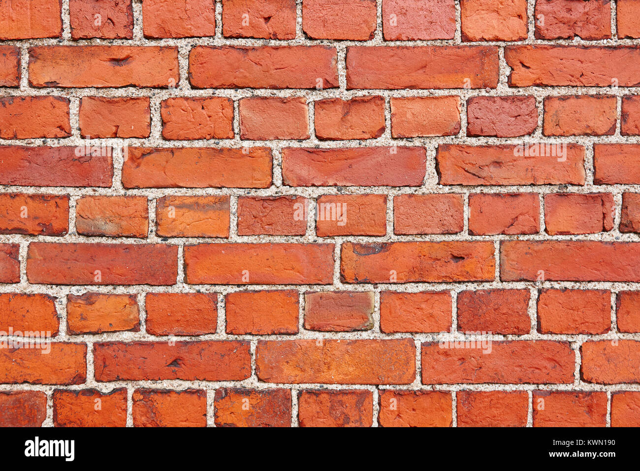 Orange textured brick wall detail. Construction background. Horizontal ...