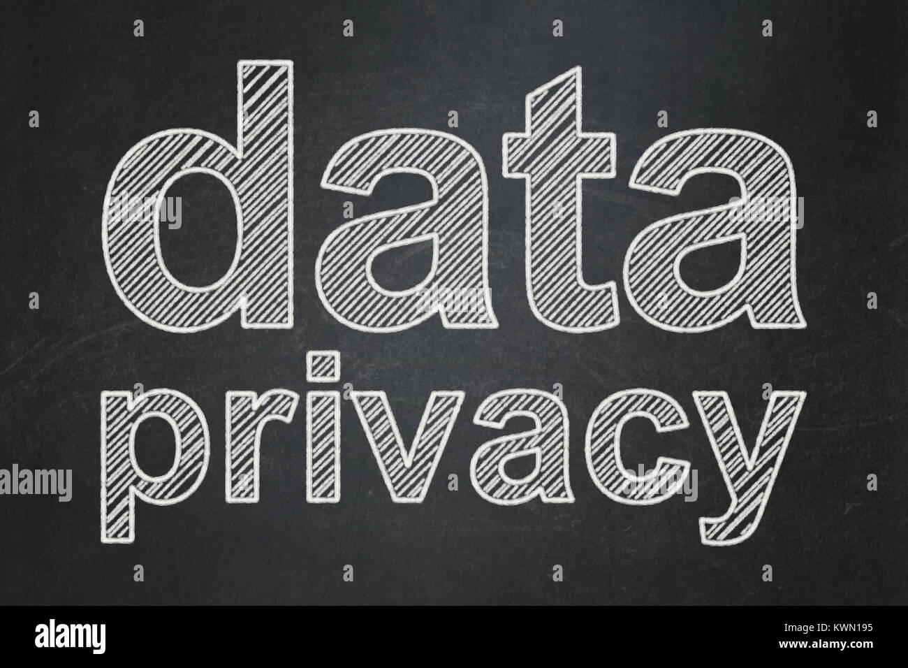 Security concept: Data Privacy on chalkboard background Stock Photo - Alamy