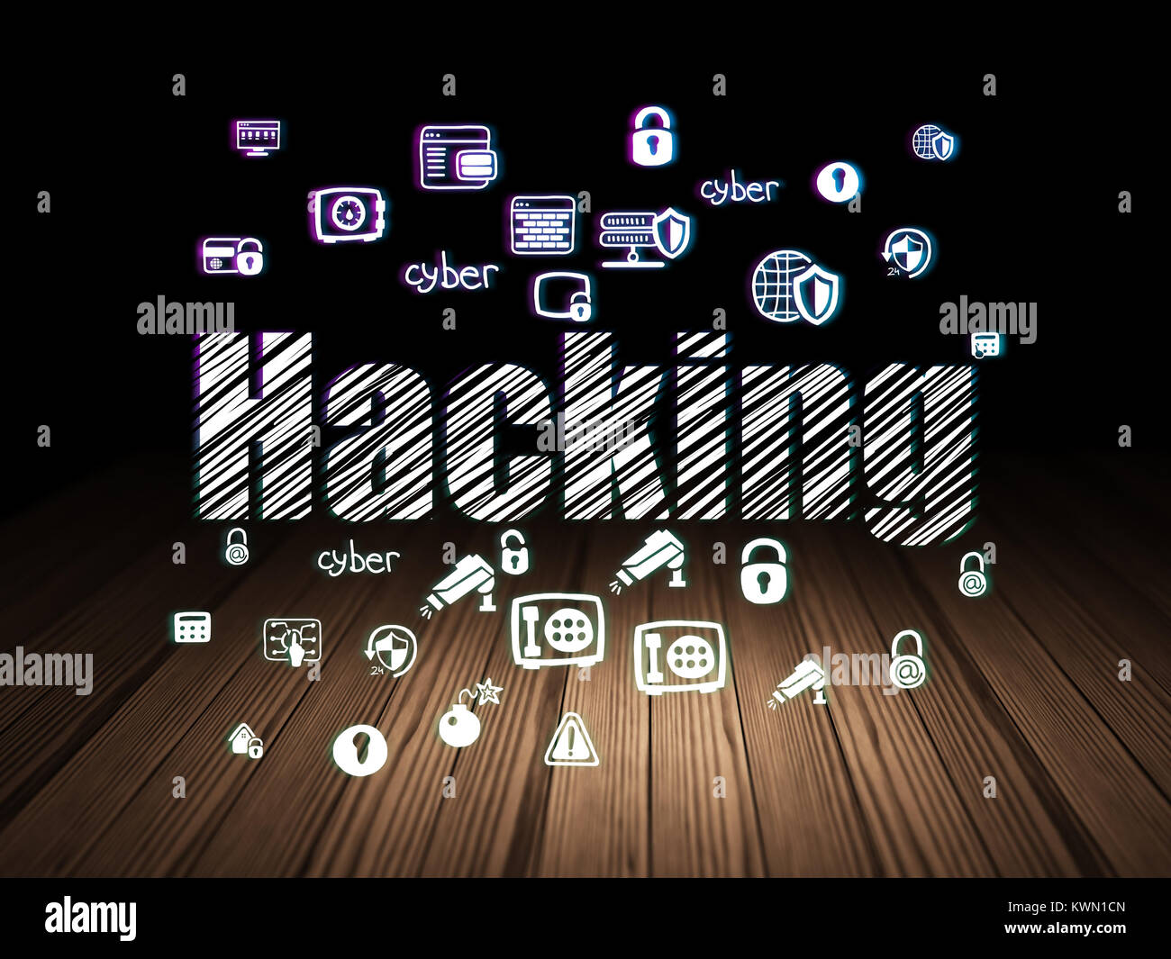 Hacking concept icons hi-res stock photography and images - Alamy