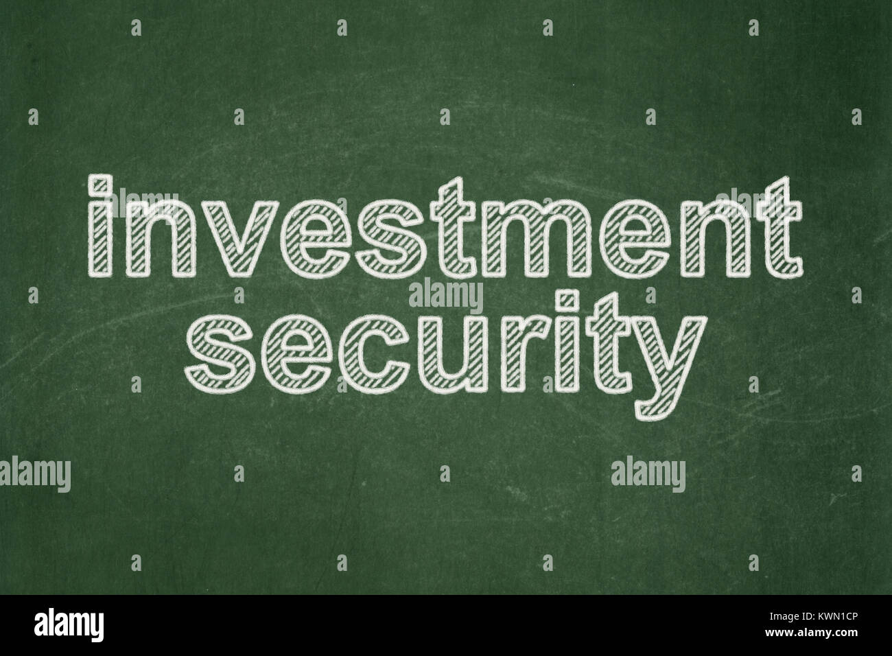 Privacy concept: Investment Security on chalkboard background Stock Photo - Alamy