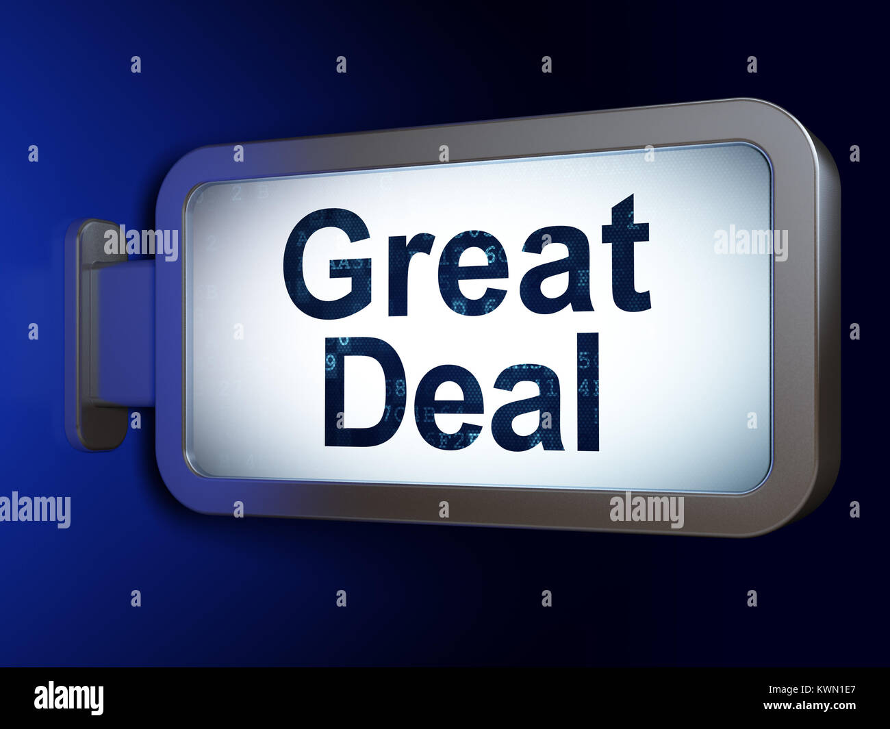 Finance concept: Great Deal on billboard background Stock Photo - Alamy
