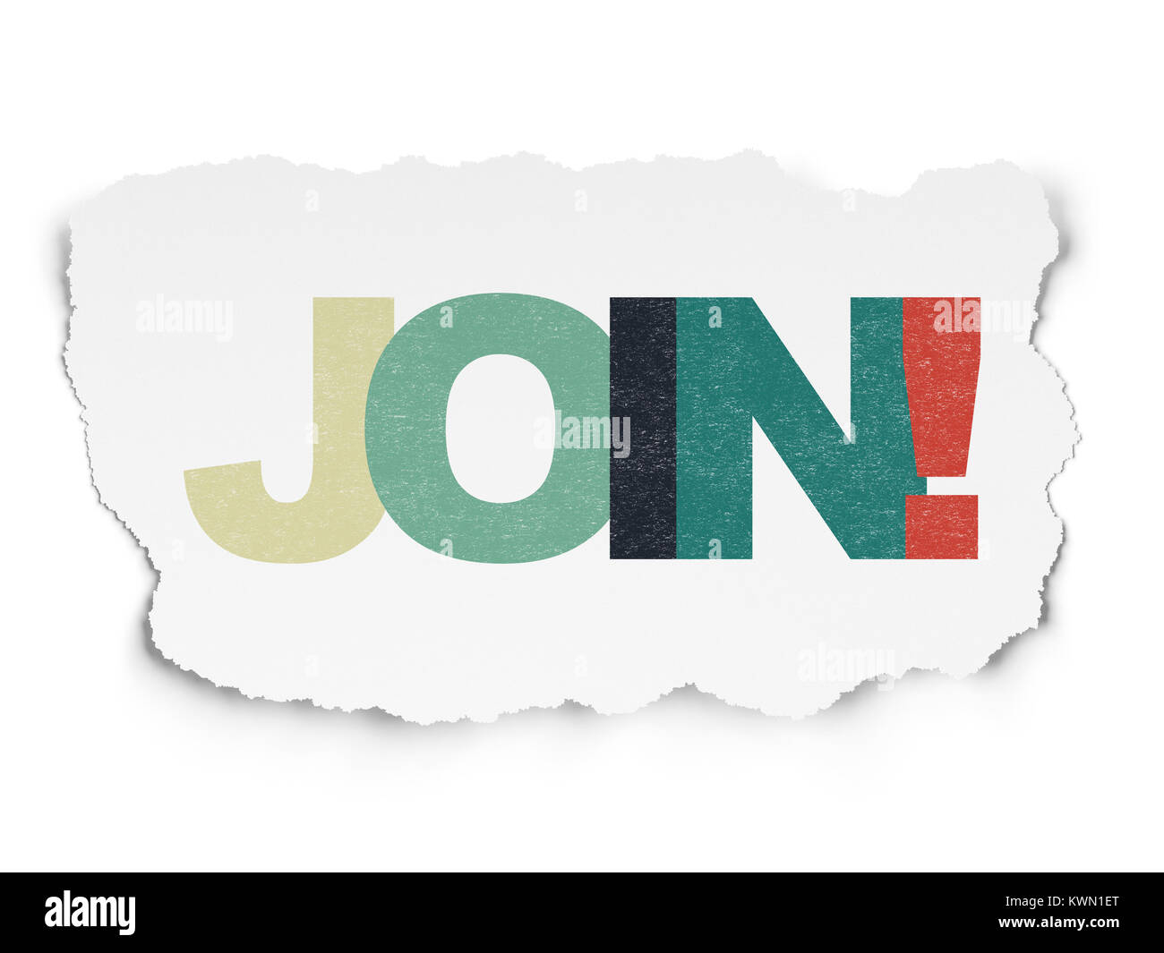 Finance concept: Join! on Torn Paper background Stock Photo - Alamy