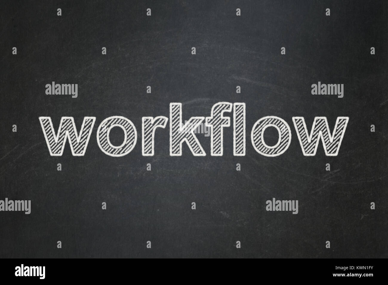 Business concept: Workflow on chalkboard background Stock Photo - Alamy