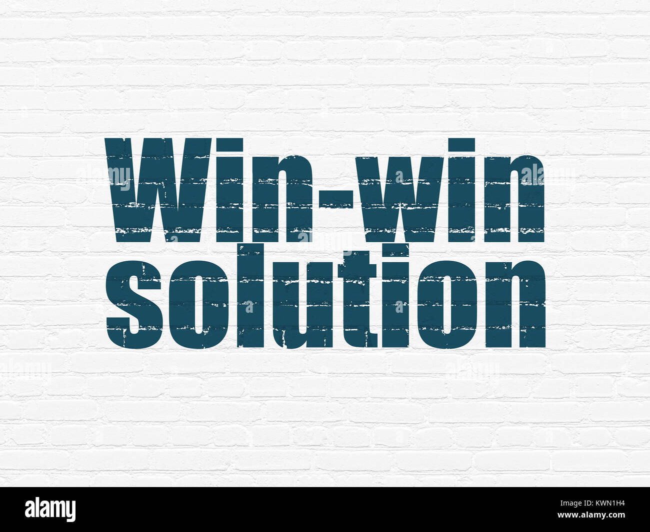 Business concept: Win-win Solution on wall background Stock Photo - Alamy