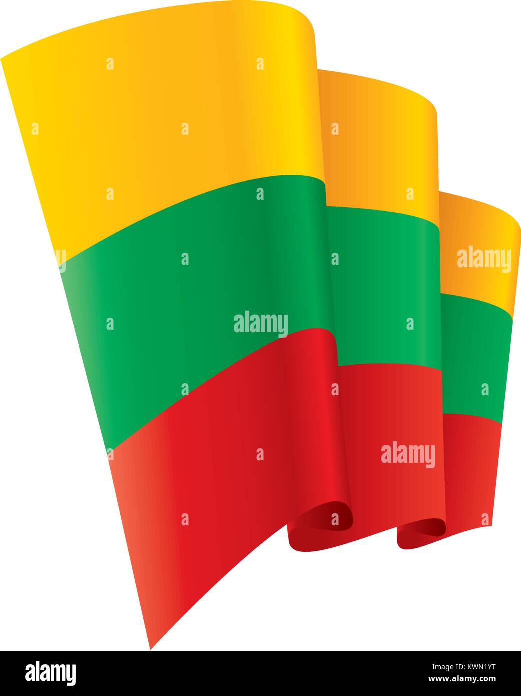 Lithuania flag, vector illustration Stock Vector Image & Art - Alamy