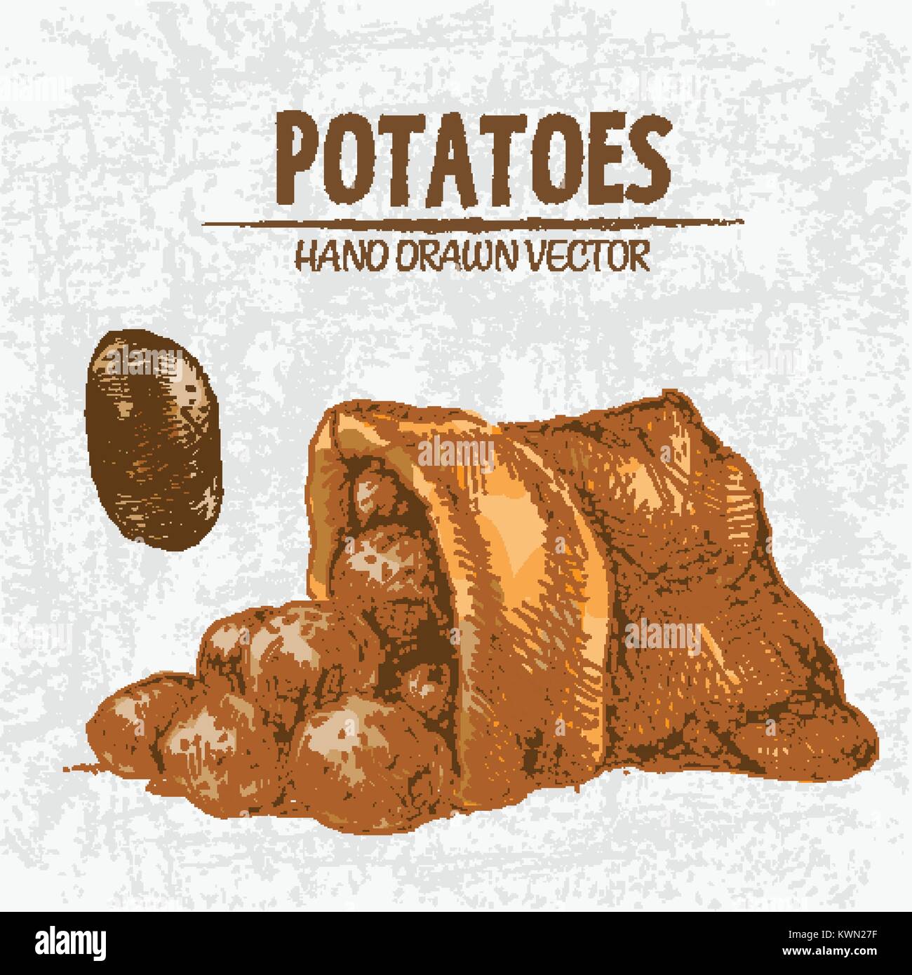 Cartoon sack potatoes hi-res stock photography and images - Alamy
