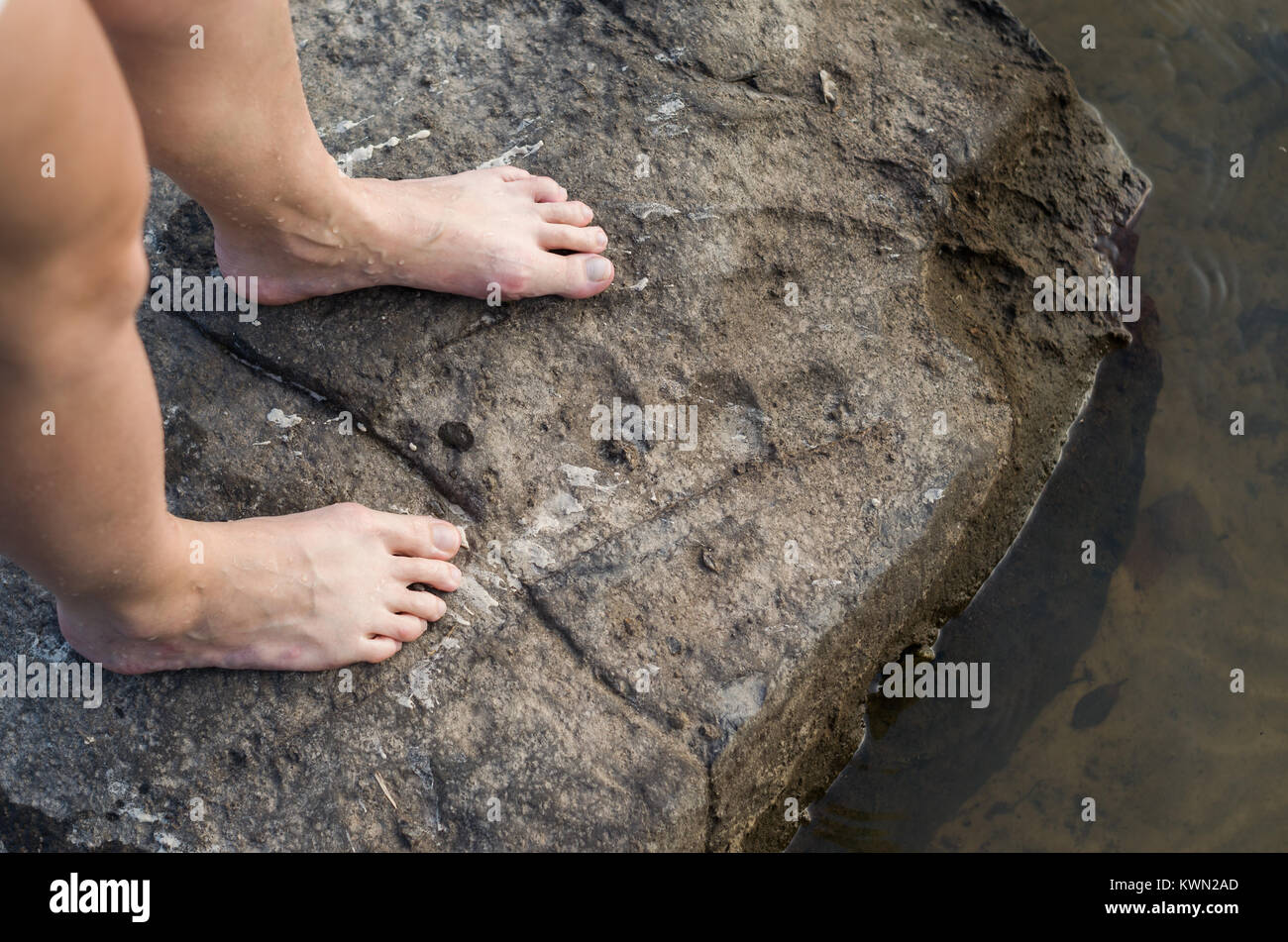 Woman feet pedicure stones hi-res stock photography and images - Alamy