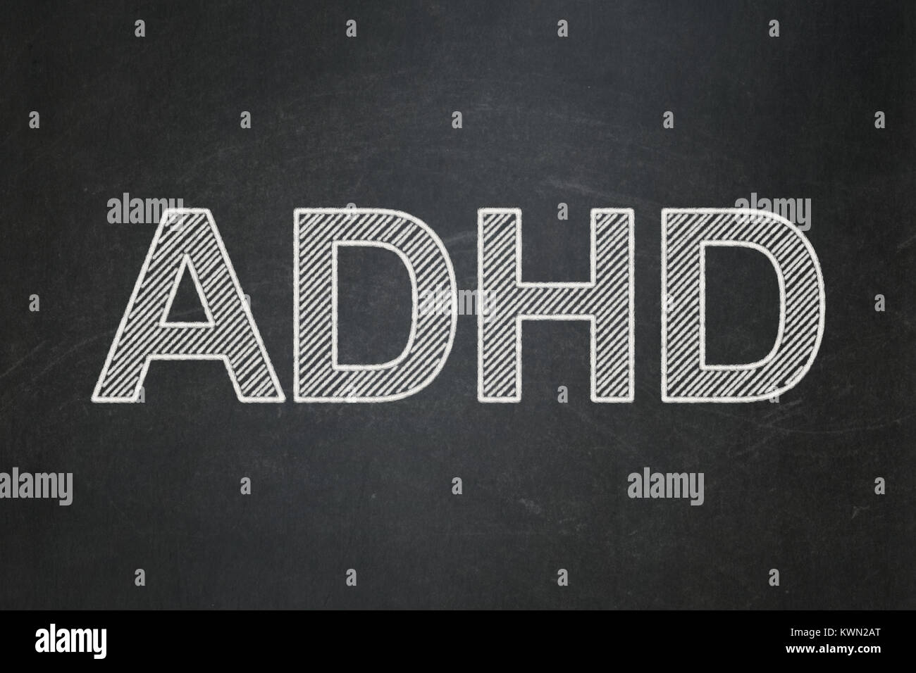 Health concept: ADHD on chalkboard background Stock Photo - Alamy
