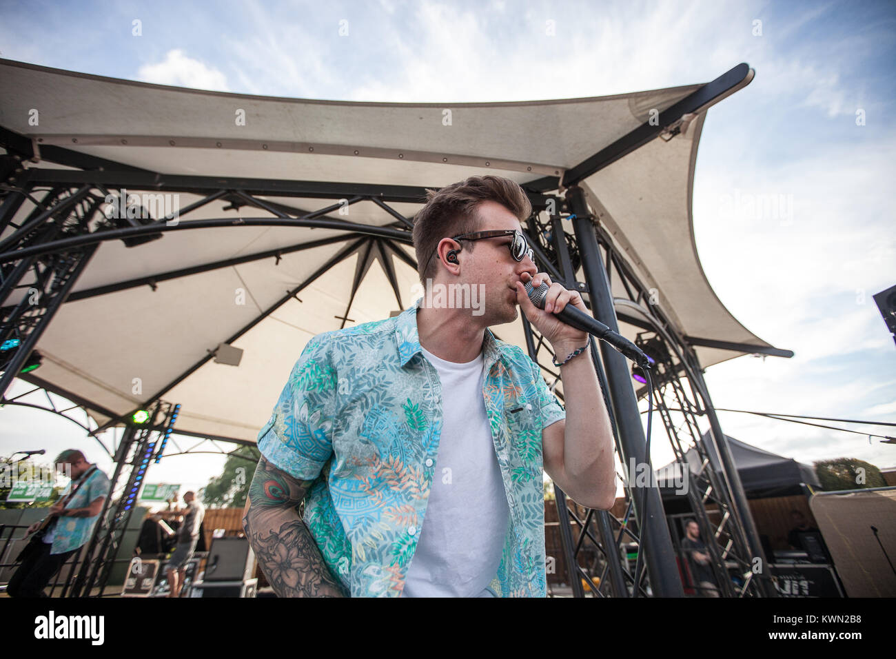The English rock band Blitz Kids performs a live concert at the Summer ...