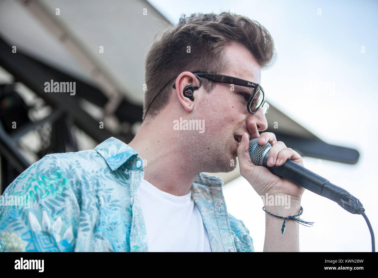 The English rock band Blitz Kids performs a live concert at the Summer ...