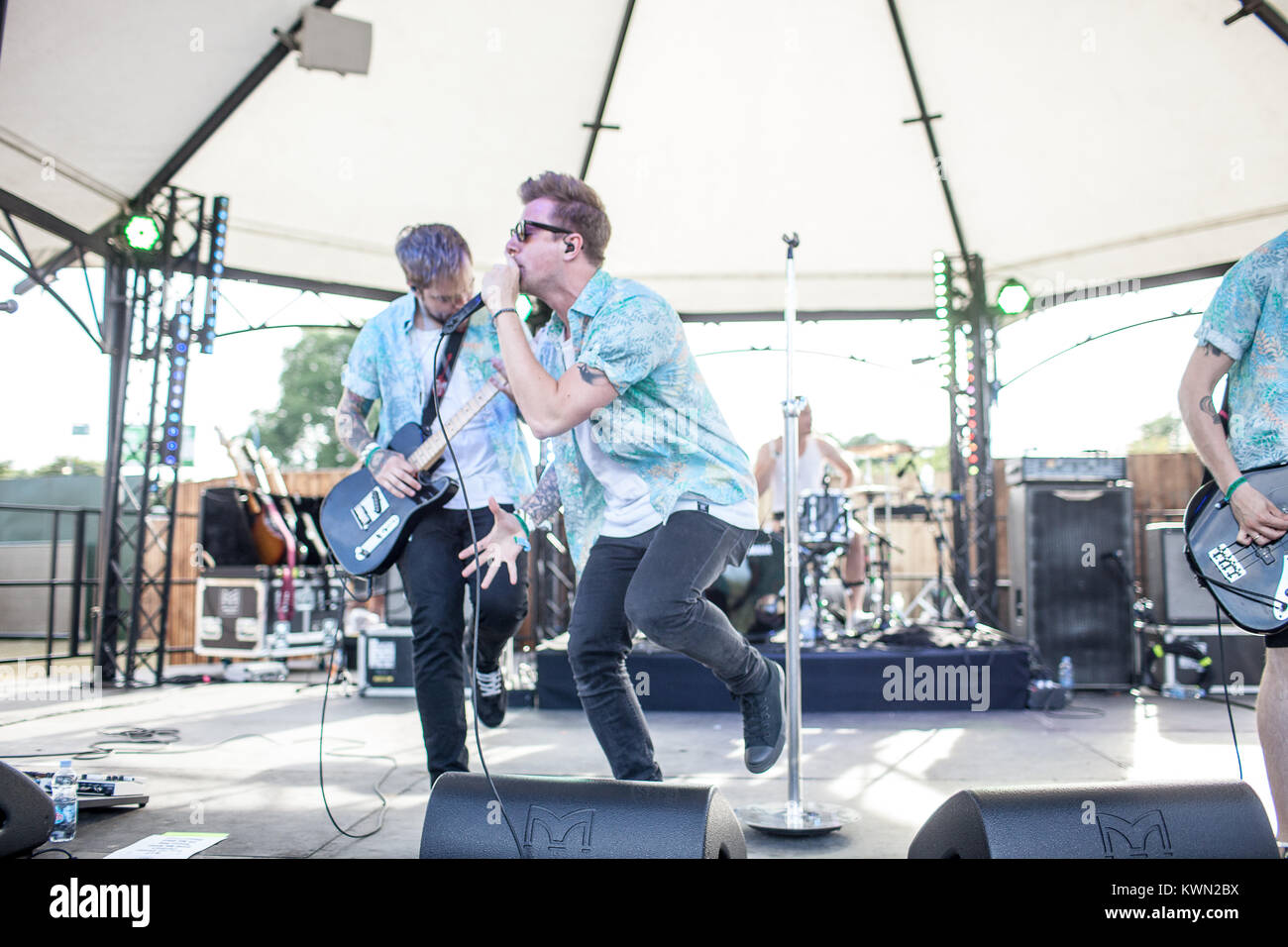 The English rock band Blitz Kids performs a live concert at the Summer ...