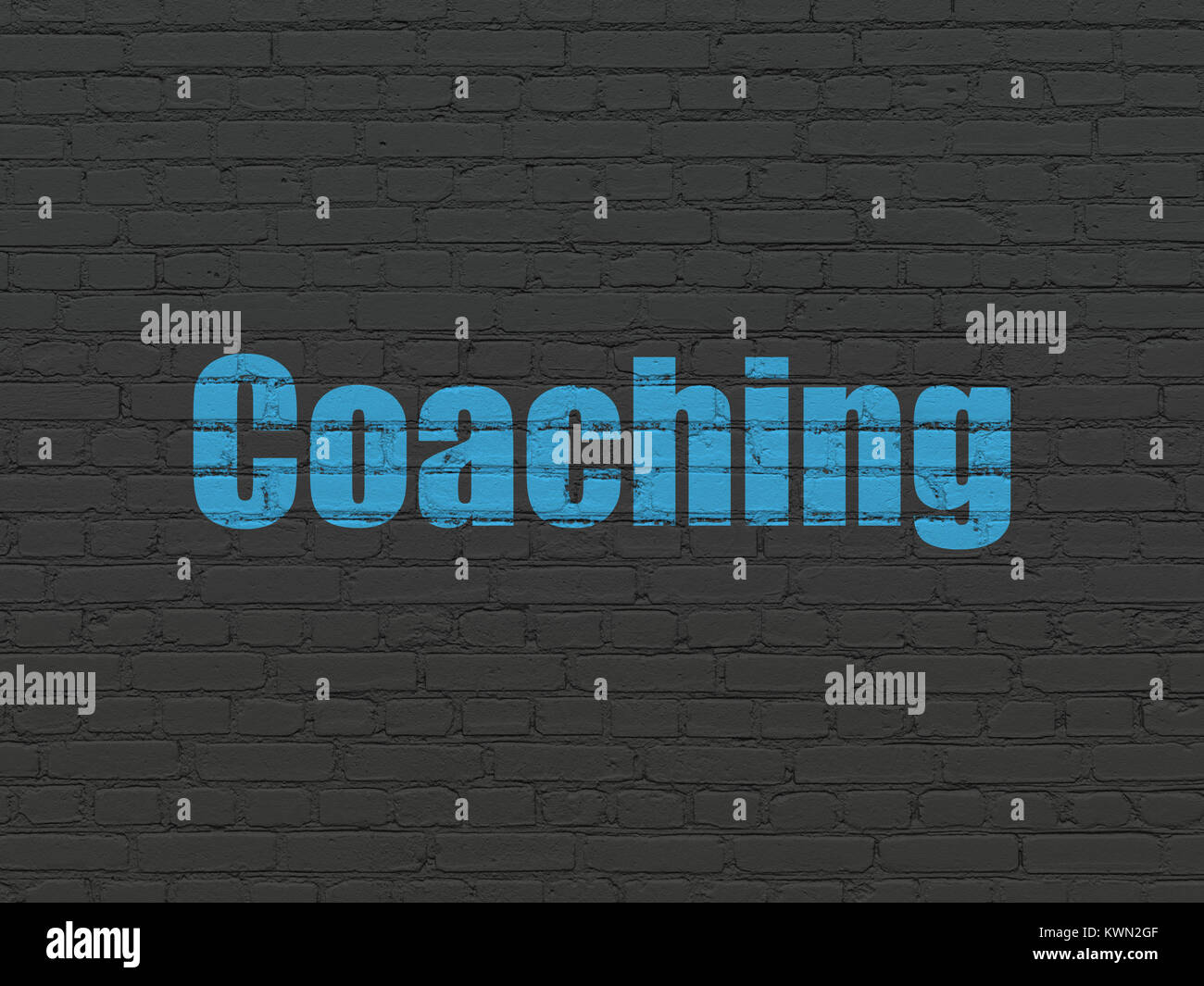 Education concept: Coaching on wall background Stock Photo - Alamy