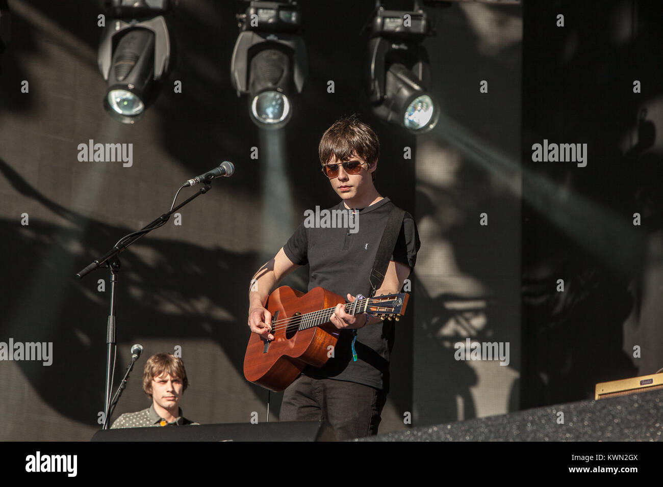 The English singer-songwriter and musician Jake Bugg performs a live ...