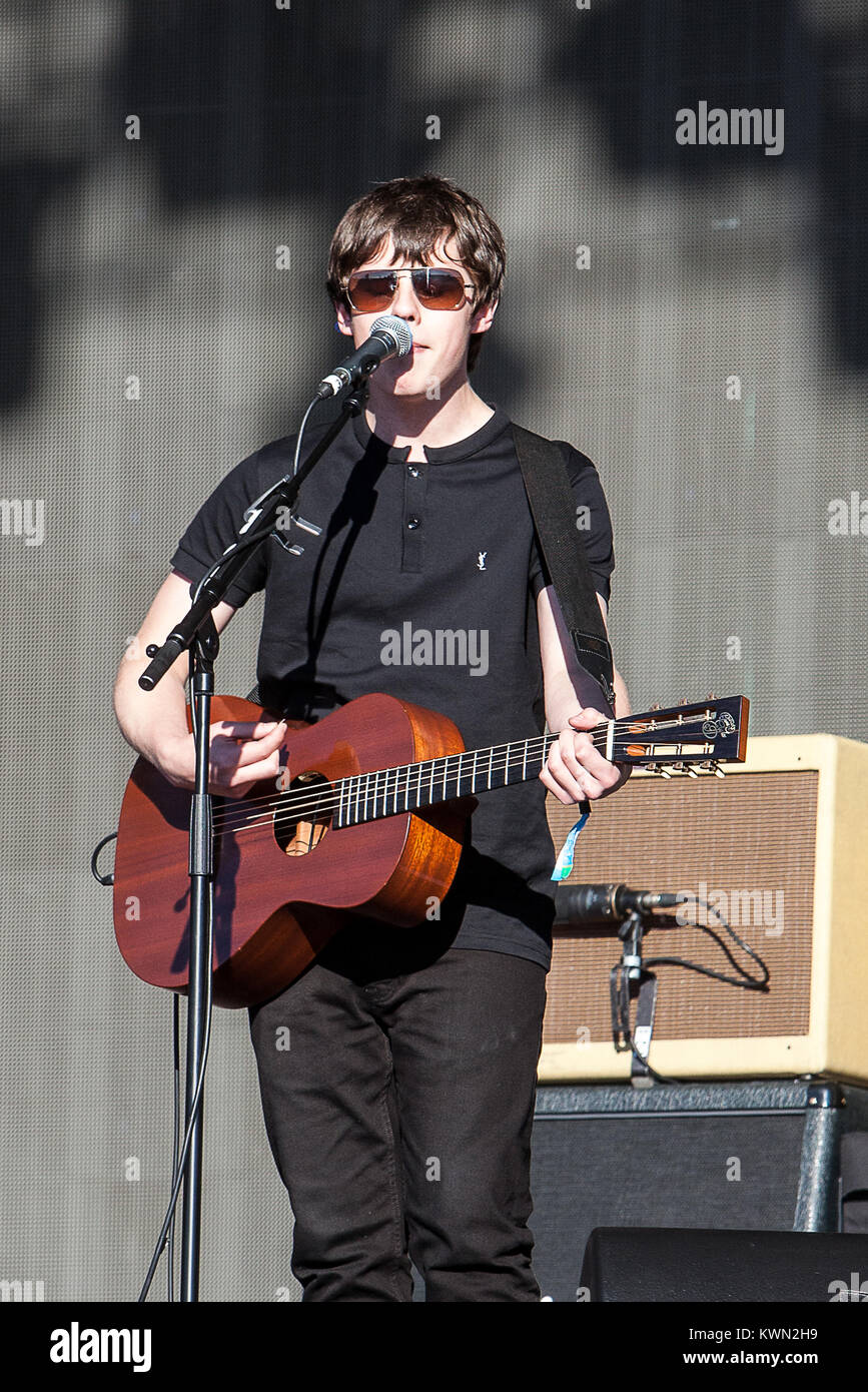 The English singer-songwriter and musician Jake Bugg performs a live ...