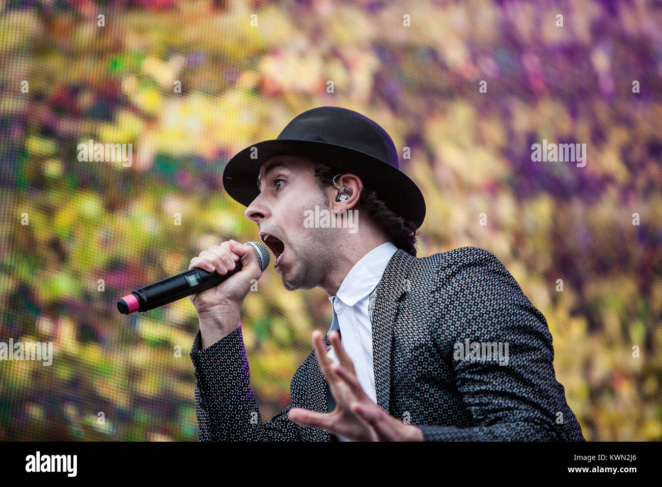 The British rock band Maxïmo Park performs a live concert at the main ...