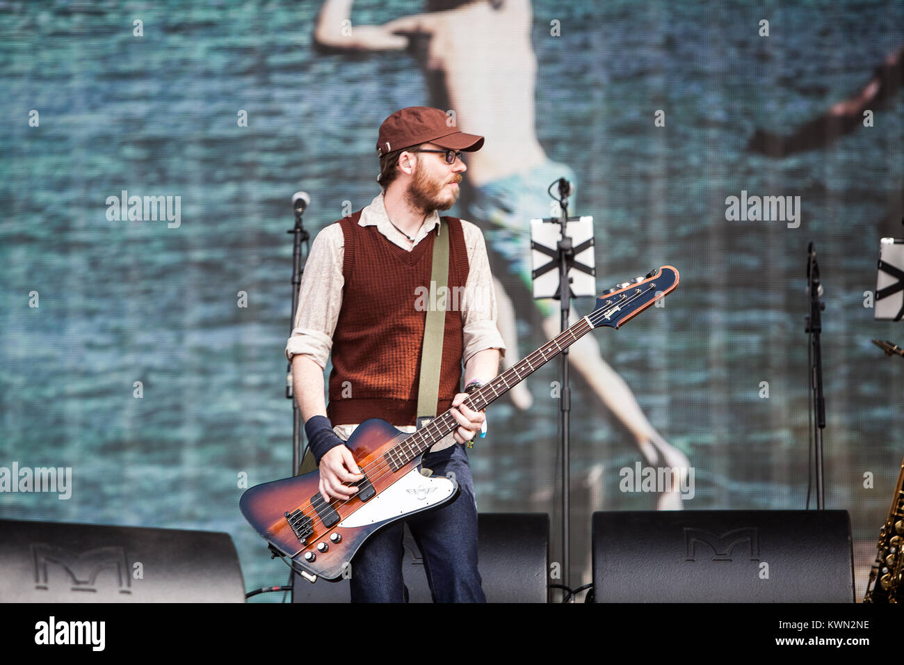 The English indie rock band Scouting For Girls performs a live concert ...