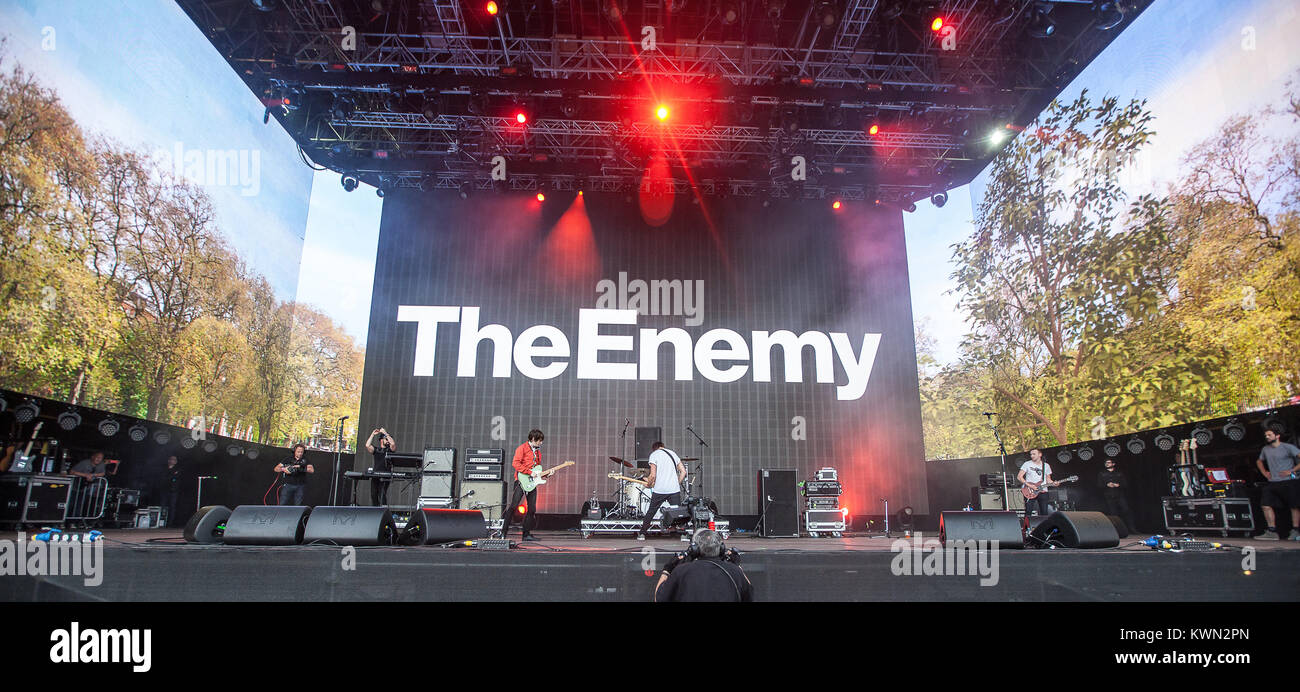 The English indie rock band The Enemy performs a live concert at the ...