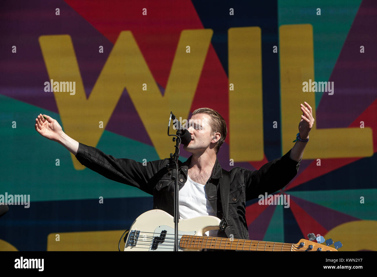 The English indie rock band Wild Beasts performs a live concert at the ...