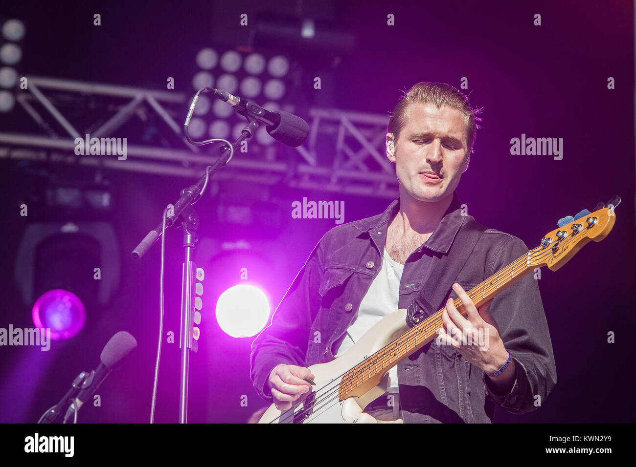 The English indie rock band Wild Beasts performs a live concert at the ...