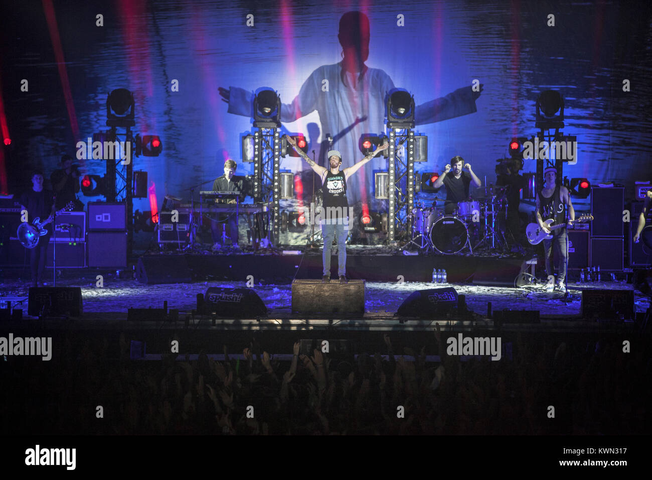 The German rapper Casper is praising the concert crowds at the German ...