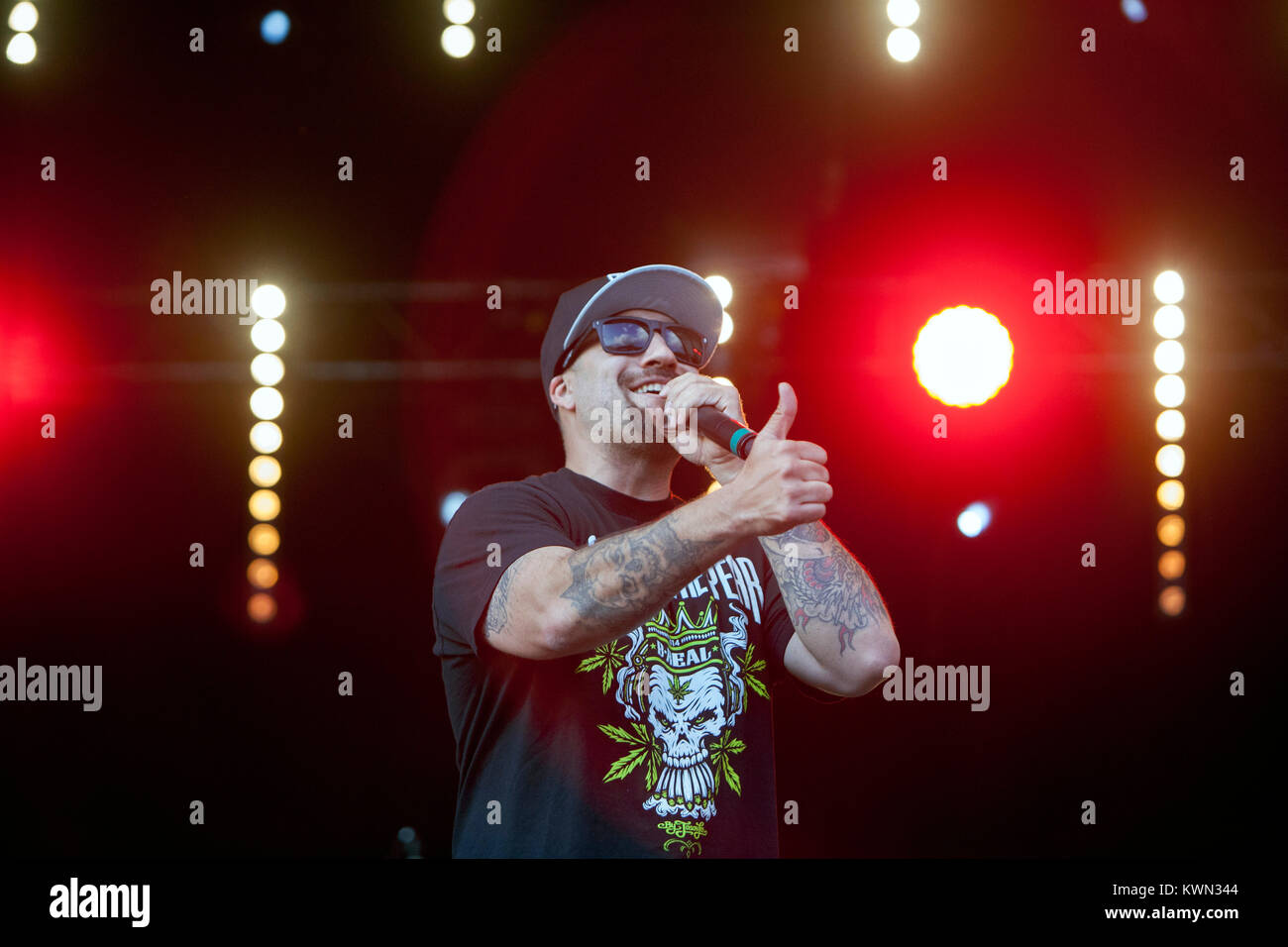 The American hip hop group Cypress Hill performs a live concert at the ...