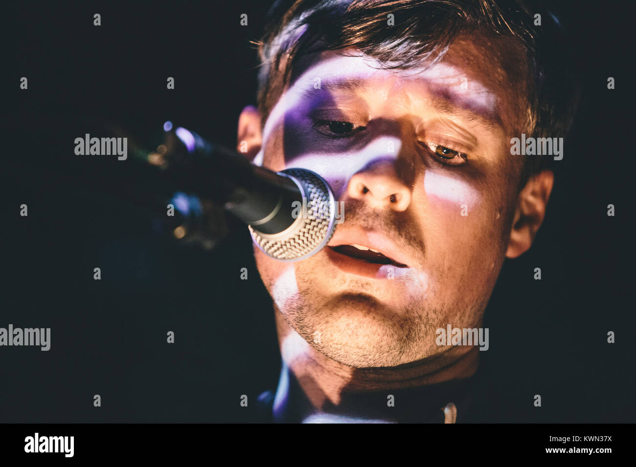 Lead singer and guitarist Vincent Neff from the British indie rock ...