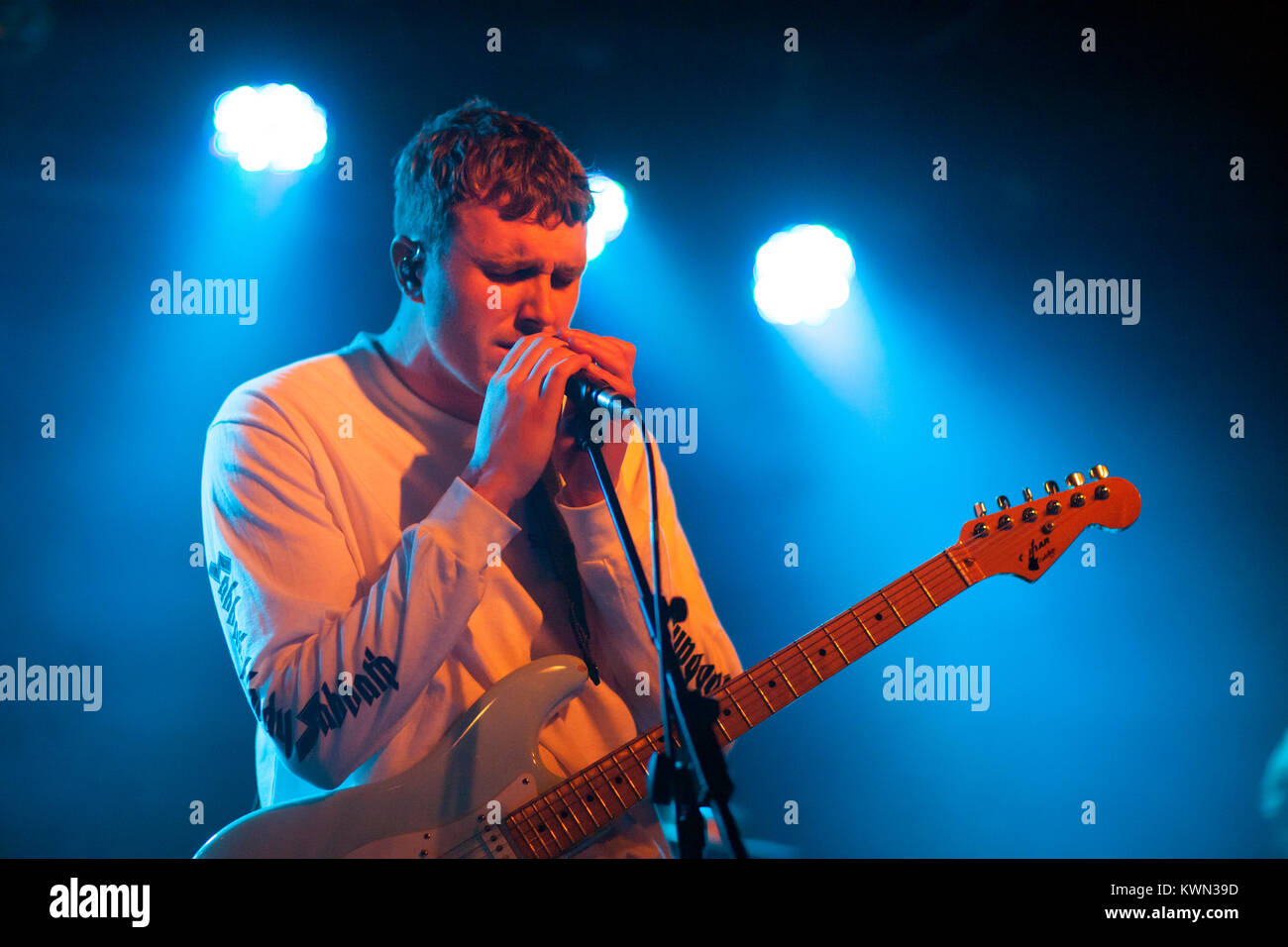 The Norwegian singer, songwriter and musician Gundelach performs a live ...