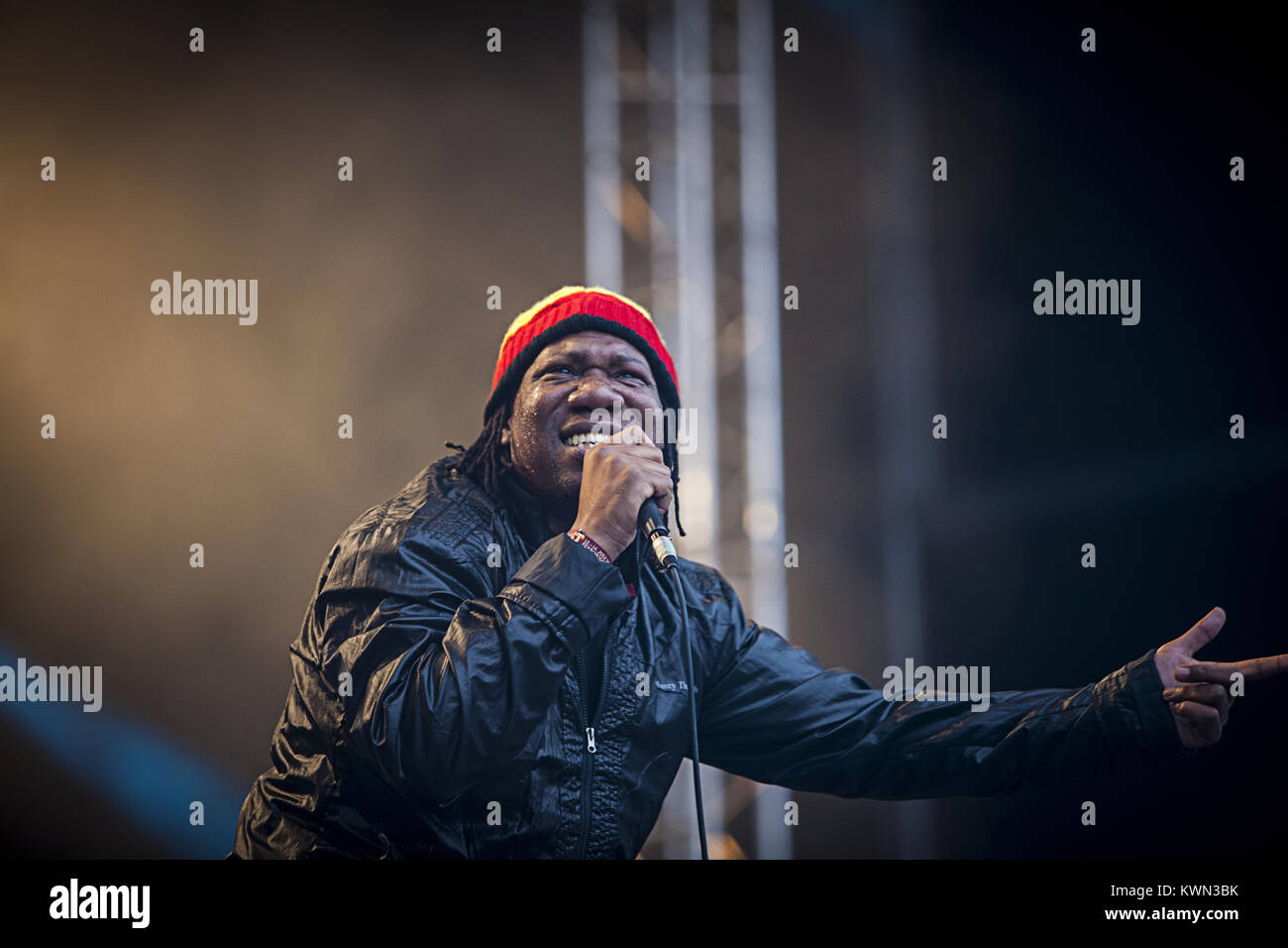 The American rapper KRS-One pictured live on stage at the German ...