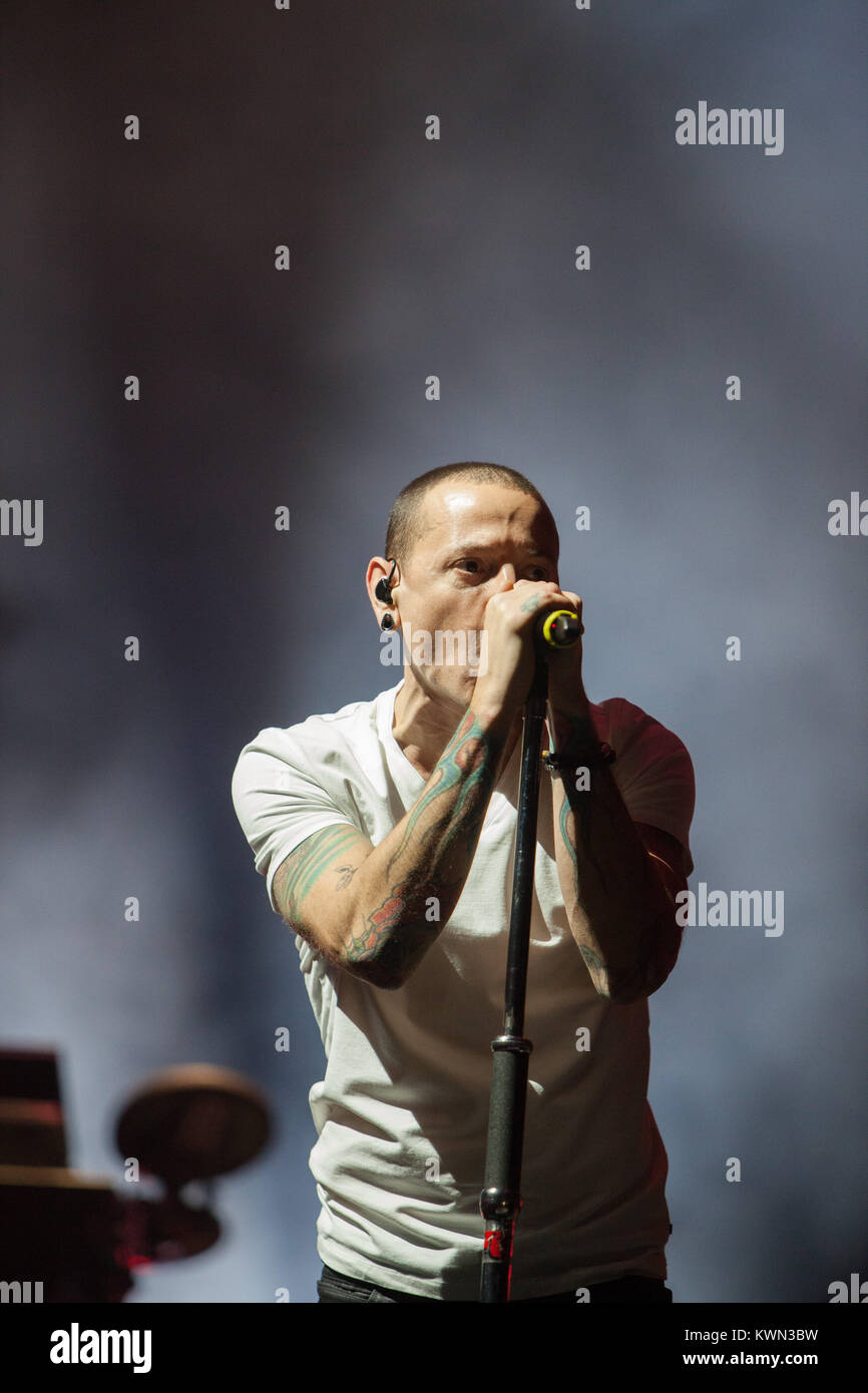 The American rock band Linkin Park performs a live concert at the O2 ...