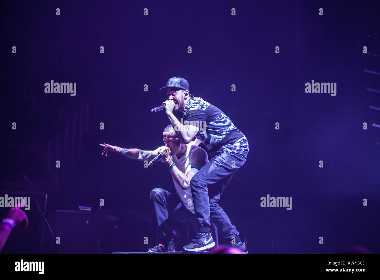 The American rock band Linkin Park performs a live concert at the O2 ...