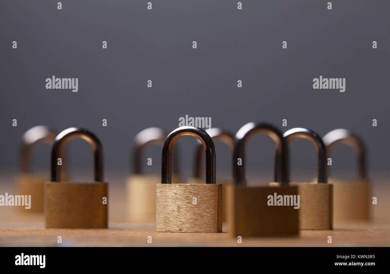 Padlock background. Security and safety concept Stock Photo - Alamy