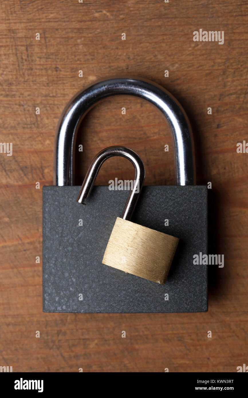 Padlock background. Security and safety concept Stock Photo - Alamy