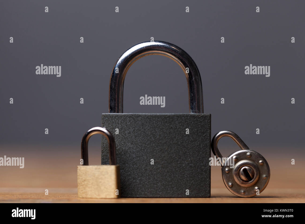 Padlock background. Security and safety concept Stock Photo - Alamy