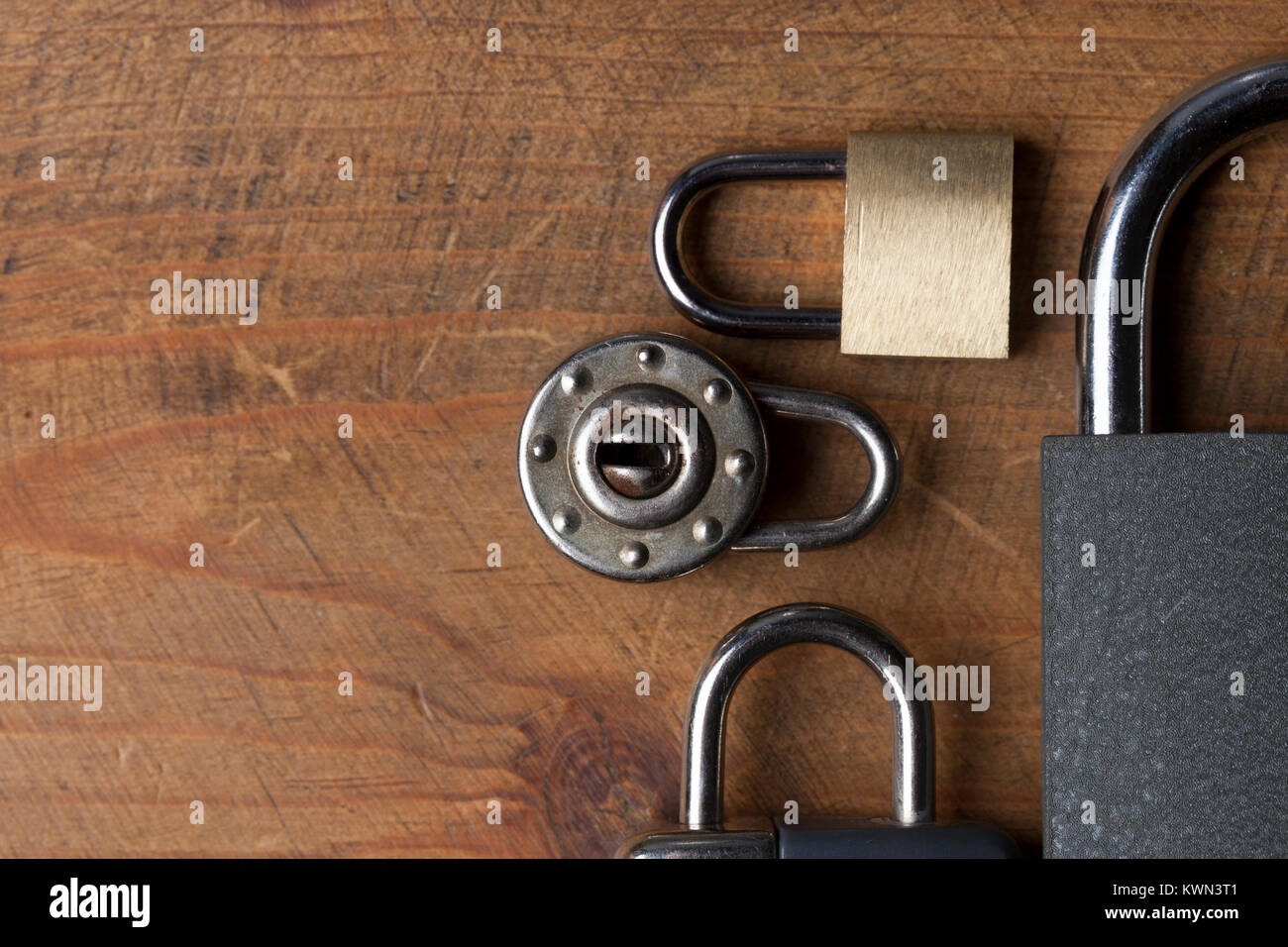 Padlock background. Security and safety concept Stock Photo - Alamy