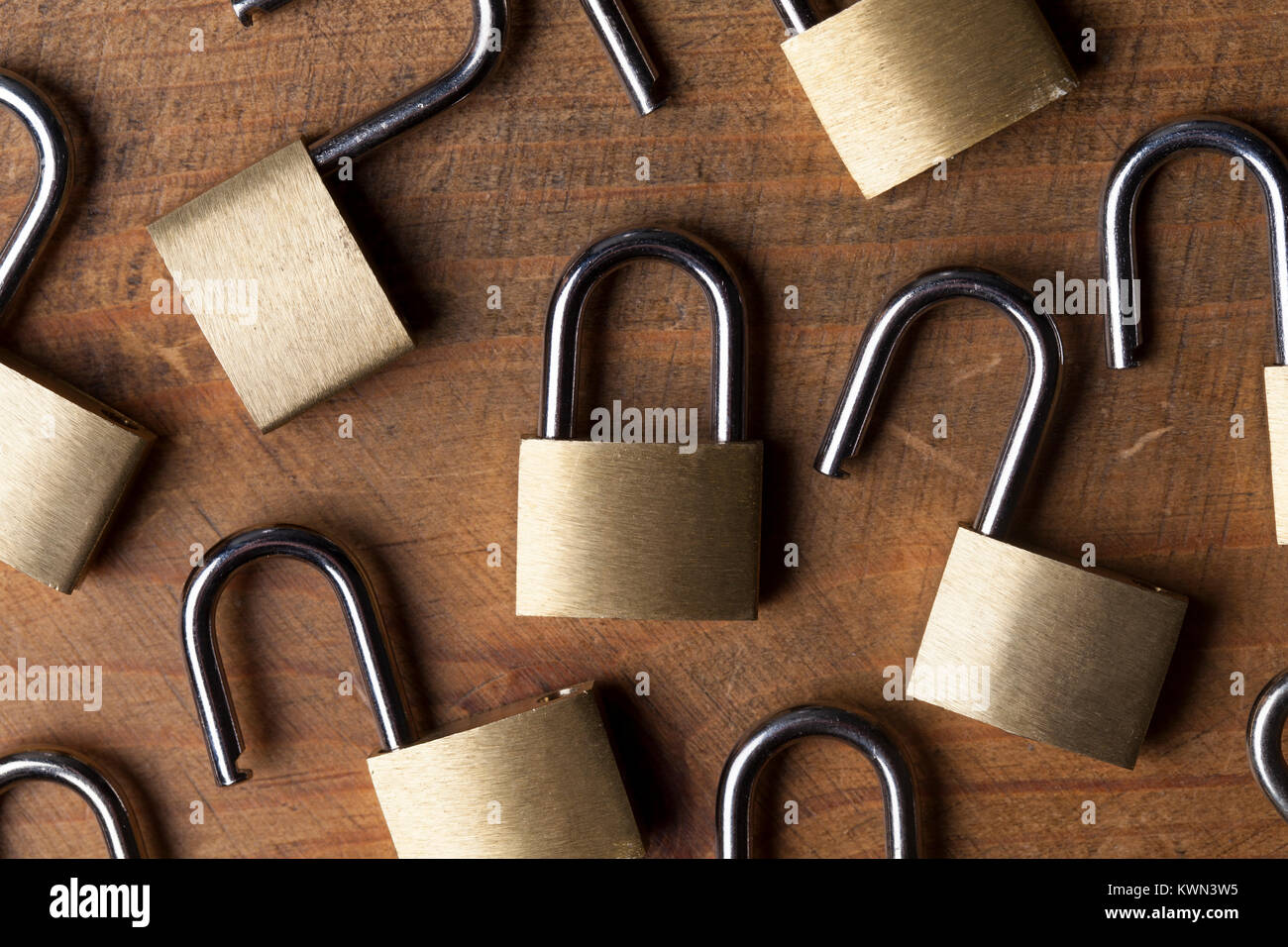 Padlock background. Security and safety concept Stock Photo - Alamy