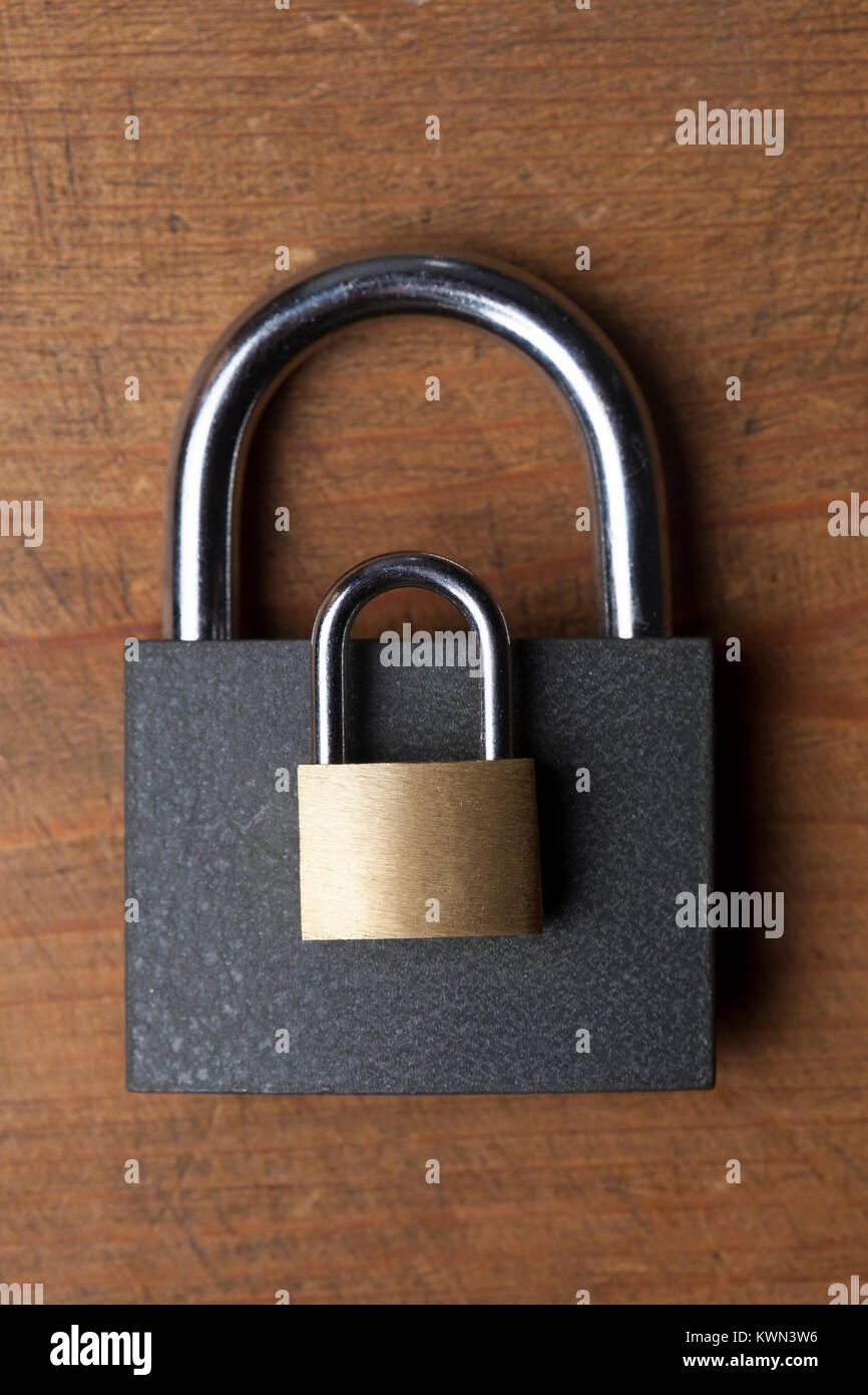 Padlock background. Security and safety concept Stock Photo - Alamy