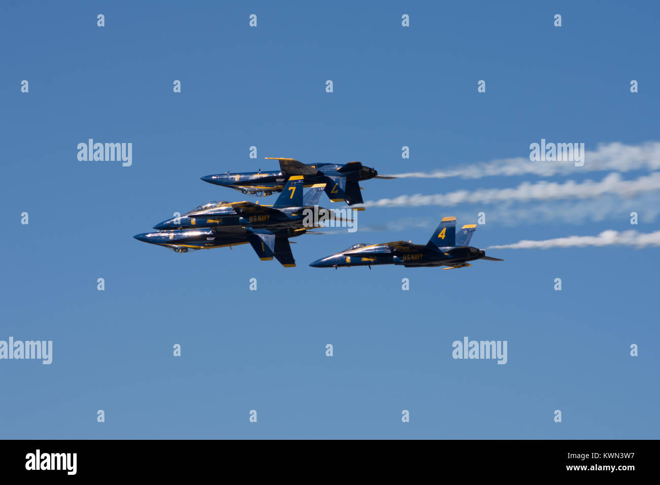 Blue Angels Inverted Diamond Stock Photo - Alamy